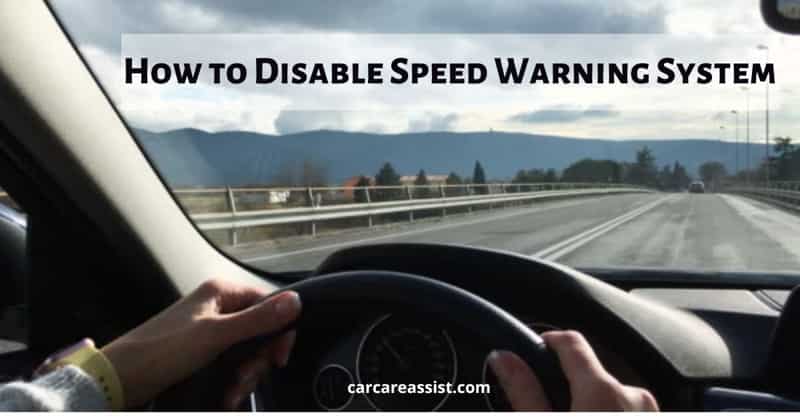 How To Disable Speed Warning System In Most Of The Modern Car Car 
